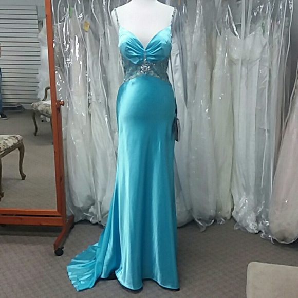 Colors Dress | Dresses | Turquoise Colors Dress Gown Prom Homecoming ...